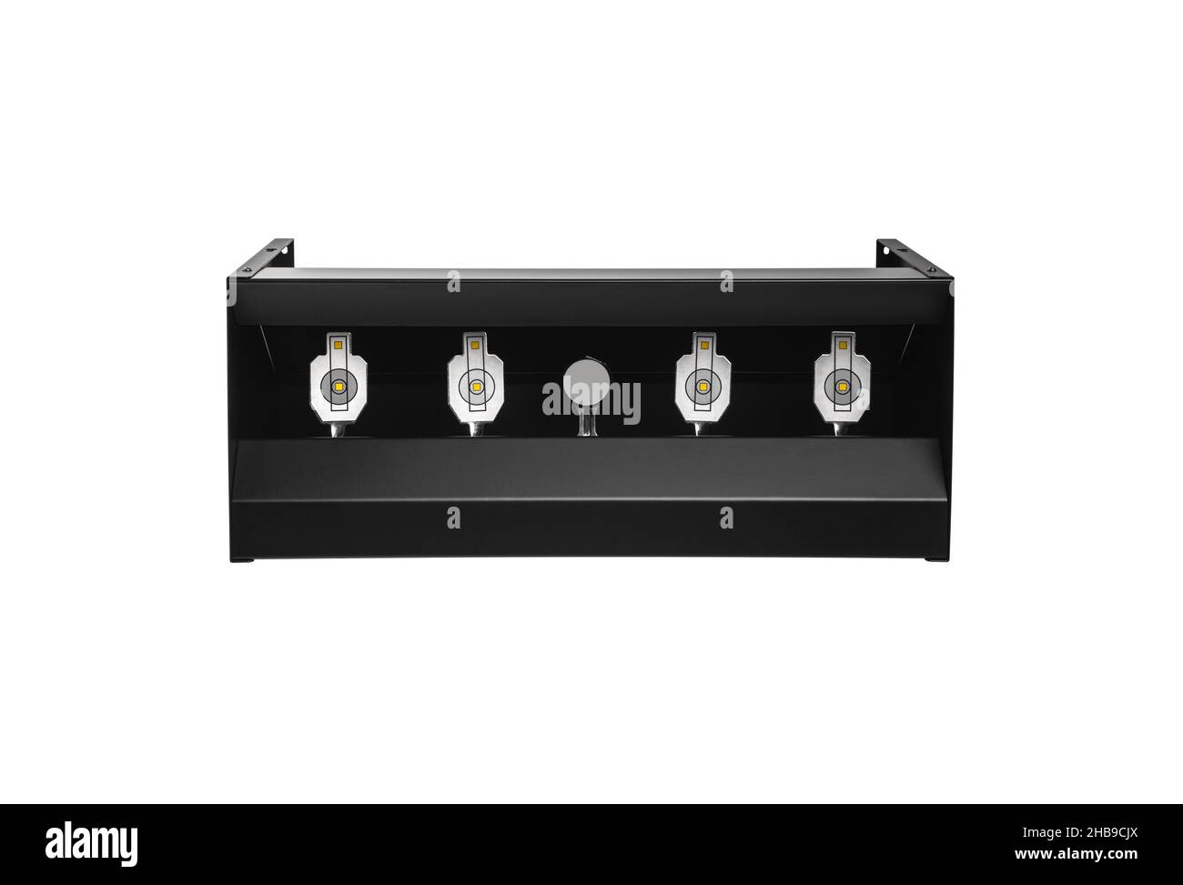 Metal bullet catcher with targets for shooting from pneumatic weapons ...