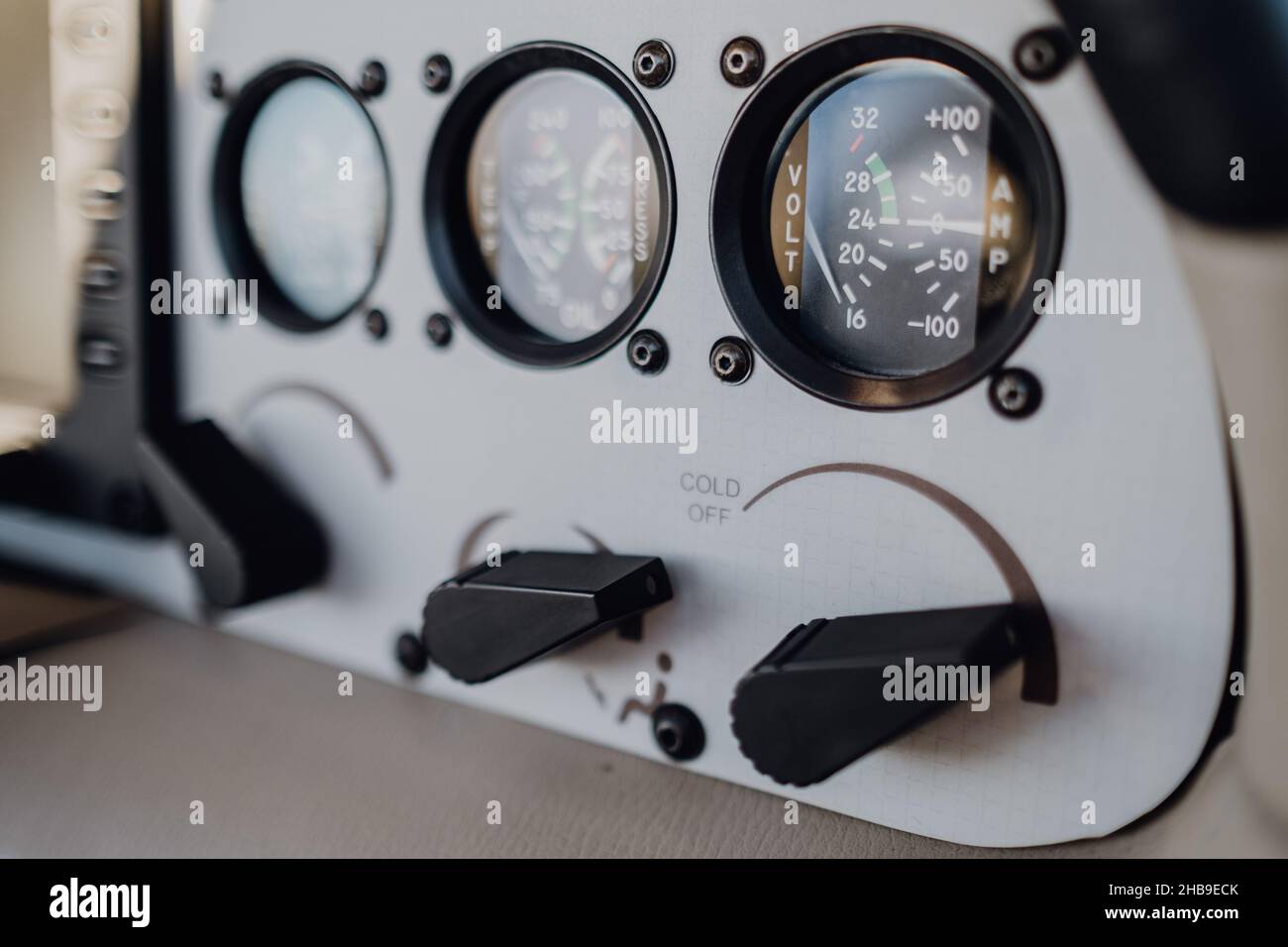 Closeup of the speedometer of a private jet Stock Photo - Alamy