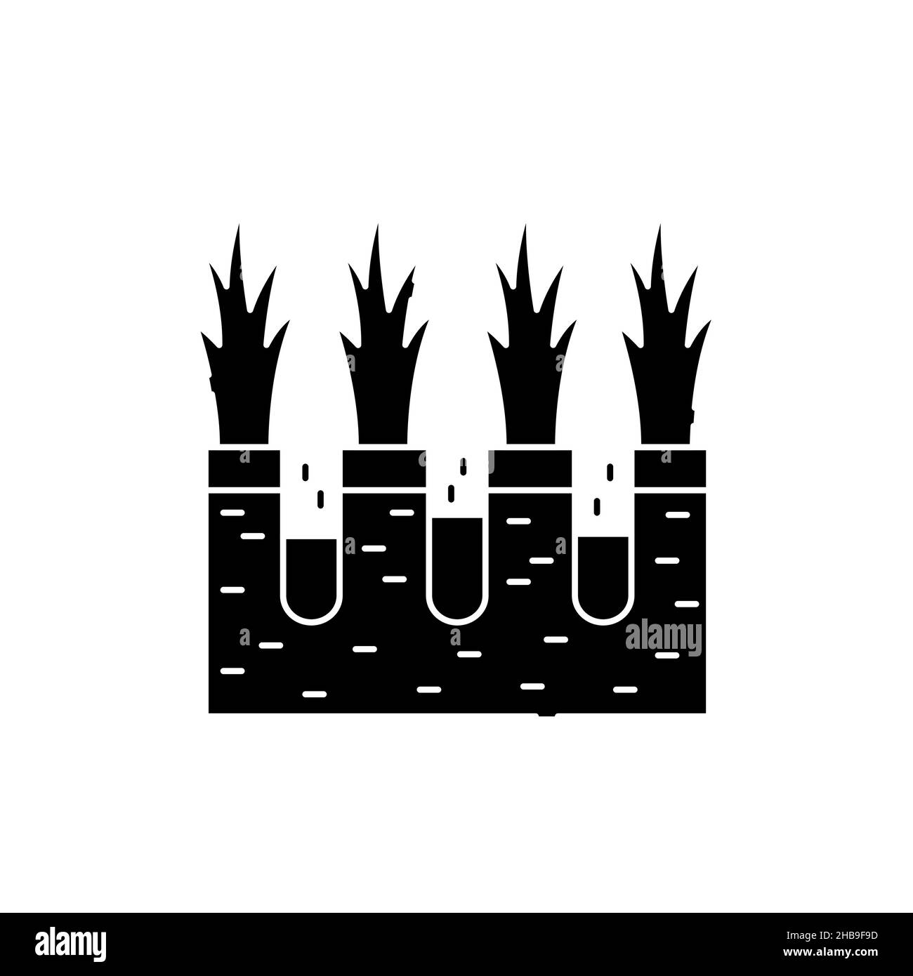 Lawn aeration olor line icon. Garden service. Pictogram for web page ...