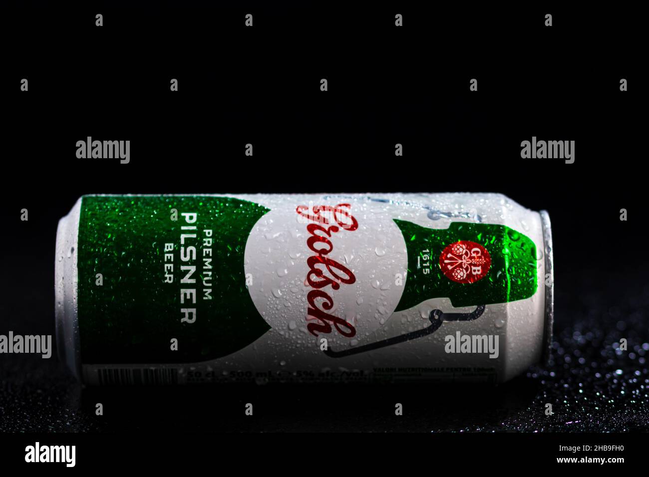 Water droplets on Grolsch Premium Pilsner - Grolsch Premium Lager beer ...