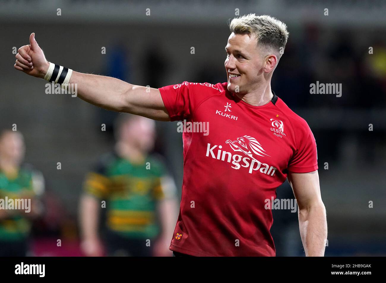 Ulster's Craig Gilroy celebrates after the final whistle of the ...