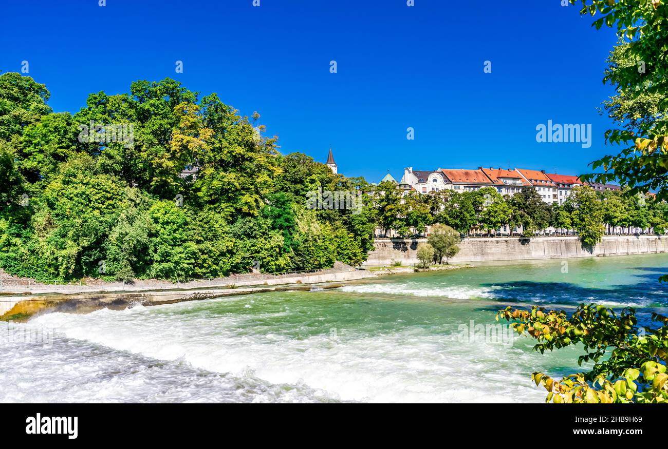 Town and isar river hi-res stock photography and images - Alamy