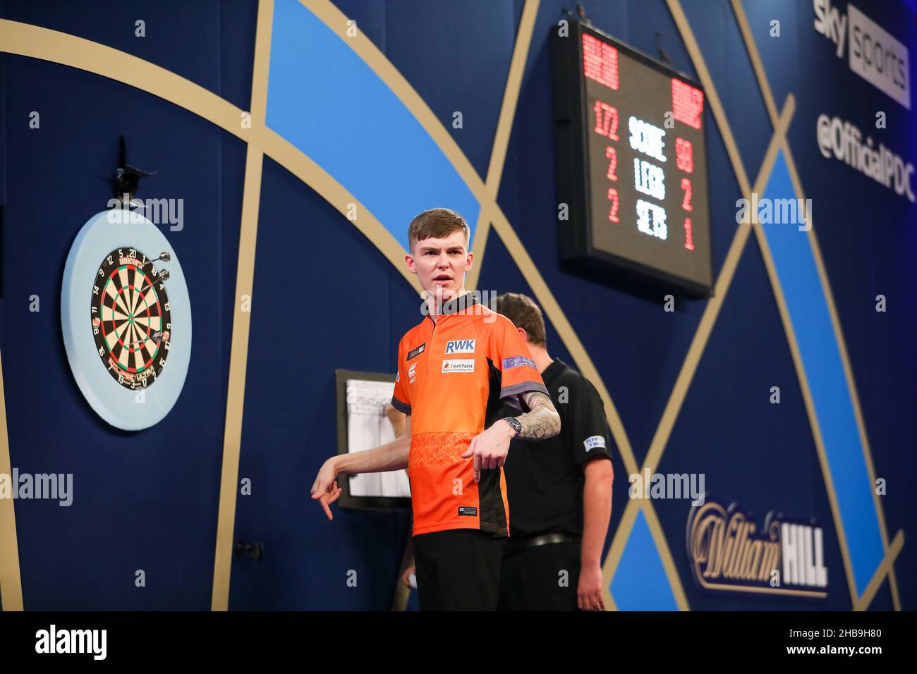 17th December 2021; Alexandra Palace, London, England: The William Hill World Darts Tournament ...