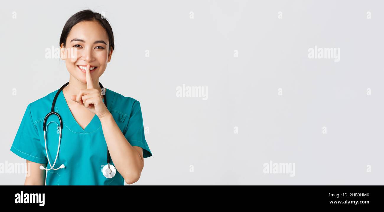 Healthcare workers, preventing virus, quarantine campaign concept ...