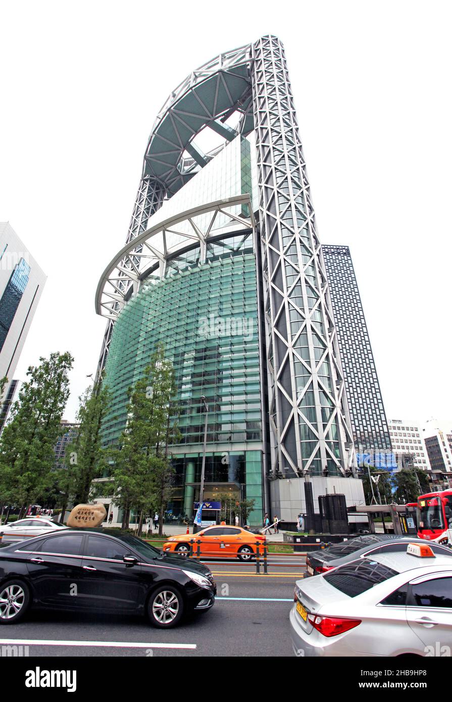 The Jongno Tower or Jongro Tower in downtown Seoul, South Korea Stock ...