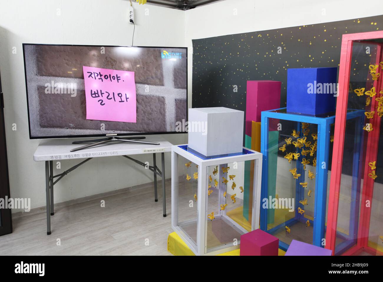 The Sewol Ferry Tent commemorating the victims who lost their lives in ...