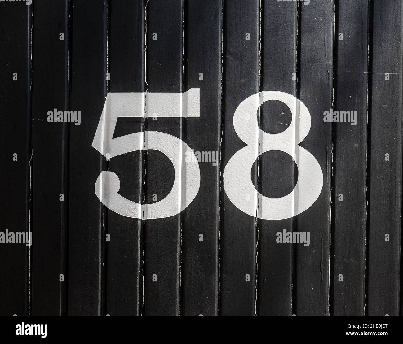 House number 58 sign hi-res stock photography and images - Alamy