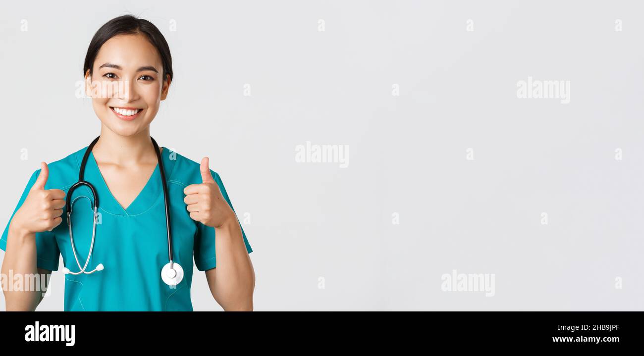 Healthcare workers, preventing virus, quarantine campaign concept ...