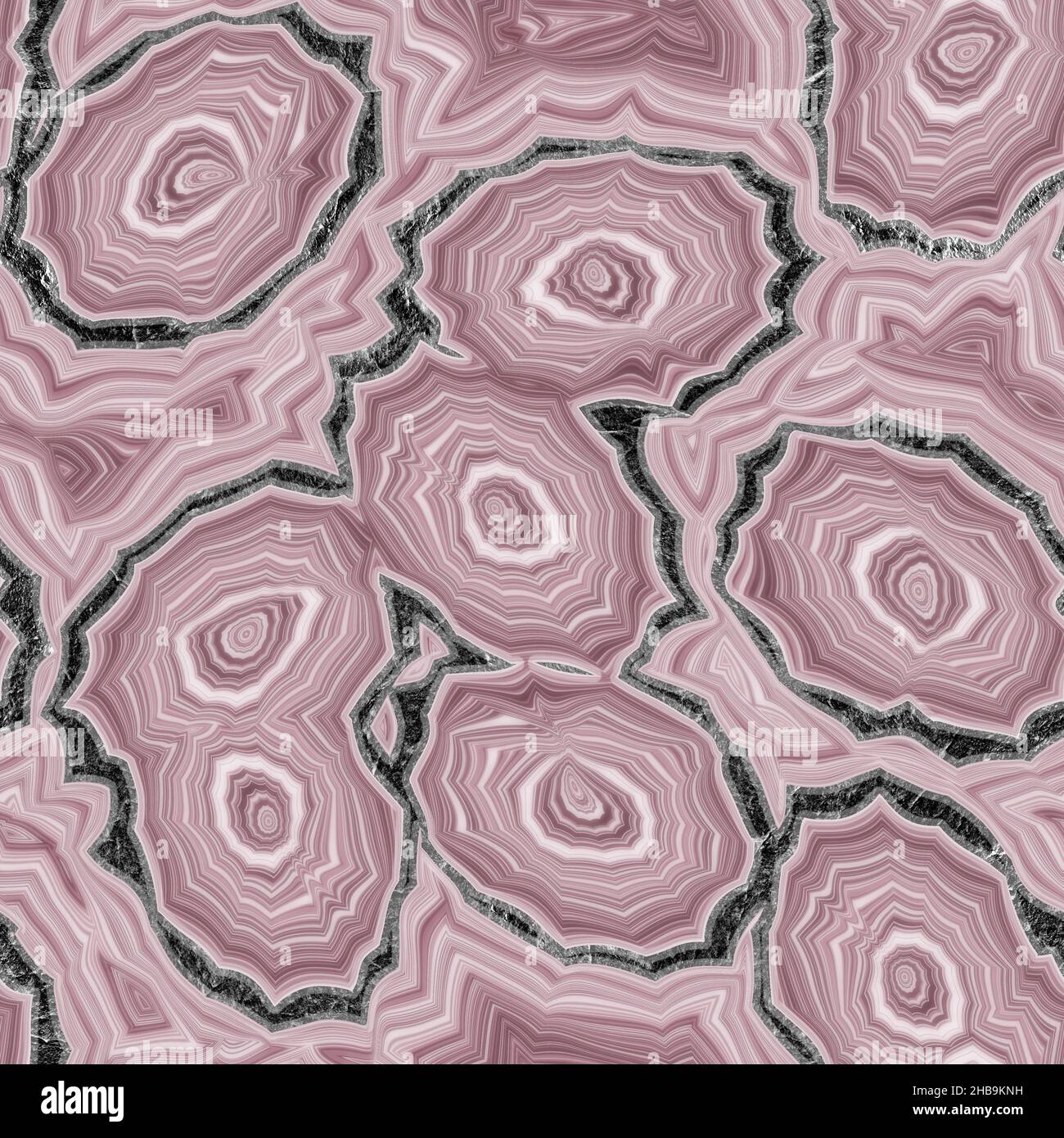 Seamless banded agate geode marble rock with gray stone edge surface ...