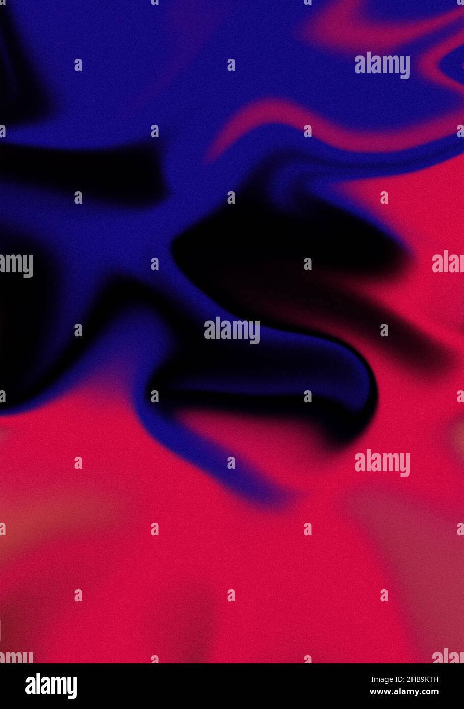 Chic abstract smoke and liquid effect background in blue and red ...