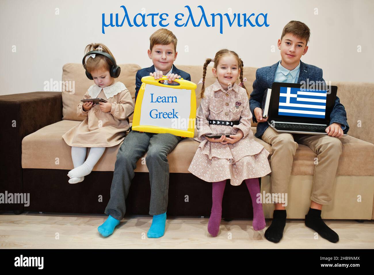Kids learn greek hi-res stock photography and images - Alamy