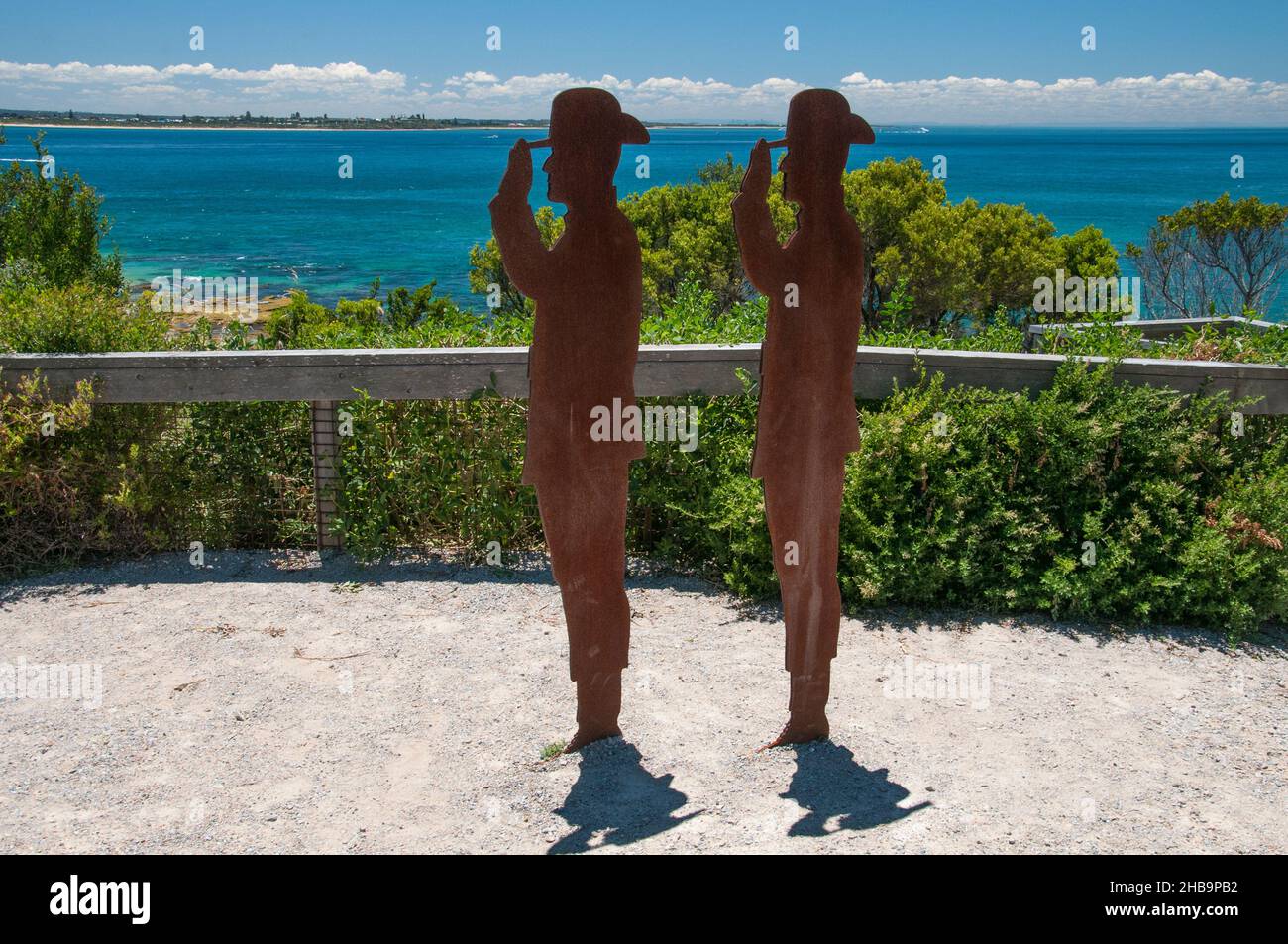 Former parade ground of Fort Nepean at Point Nepean National Parl ...