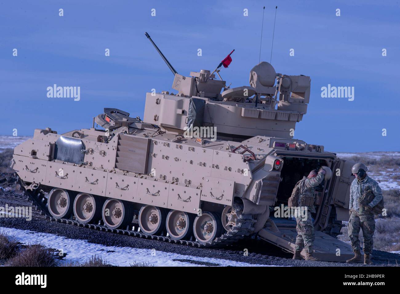 Soldiers in the Bradley Commanders Course stayed in position on the ...