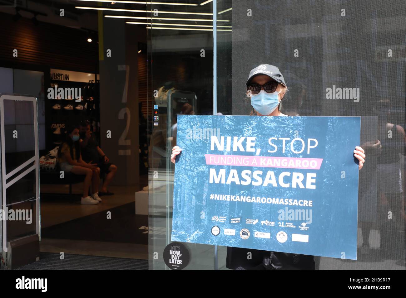 Sydney, Australia. 18th December 2021. The Animal Justice Party held a ...