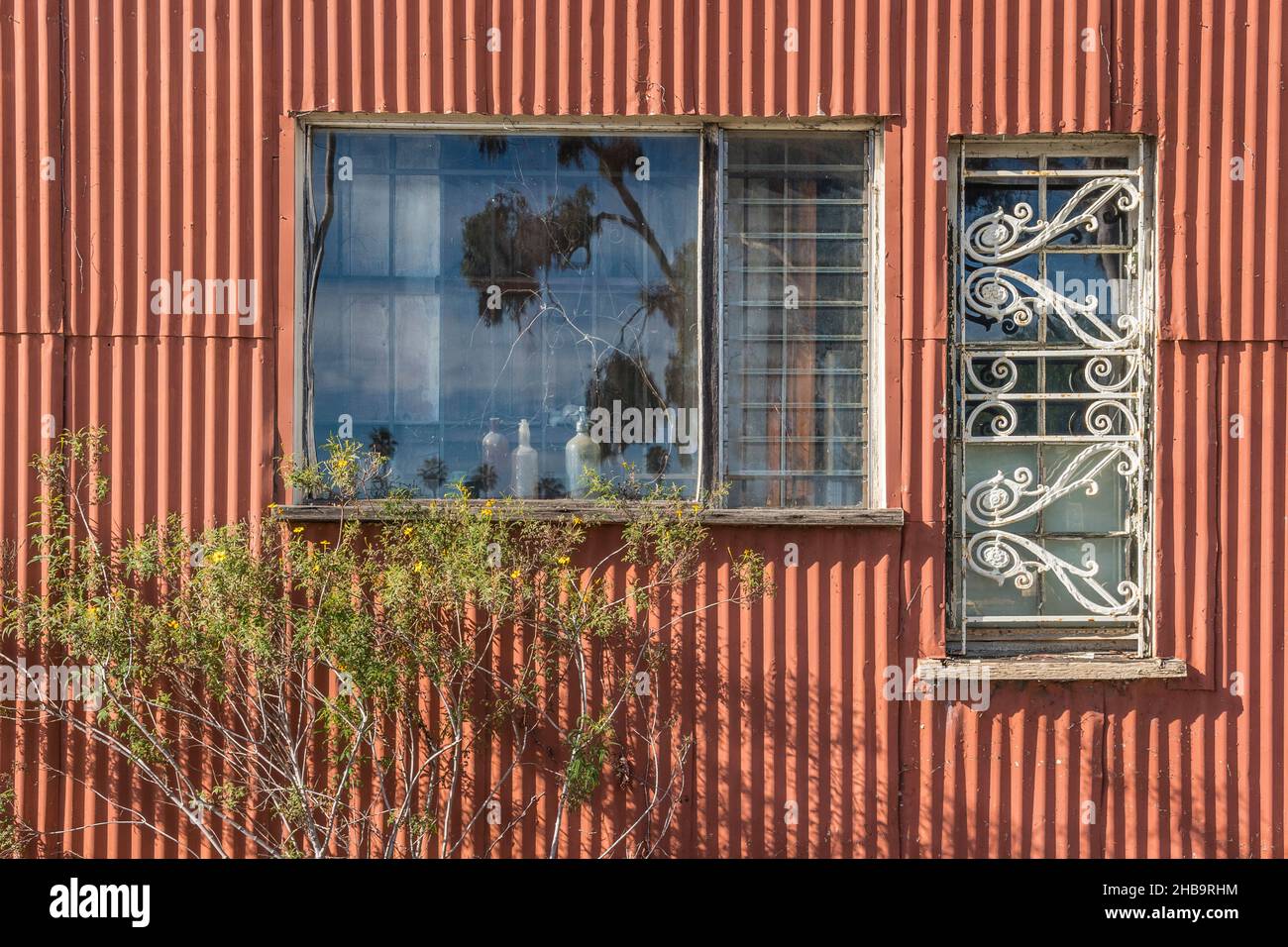 Corrugated metal windows hi-res stock photography and images - Alamy