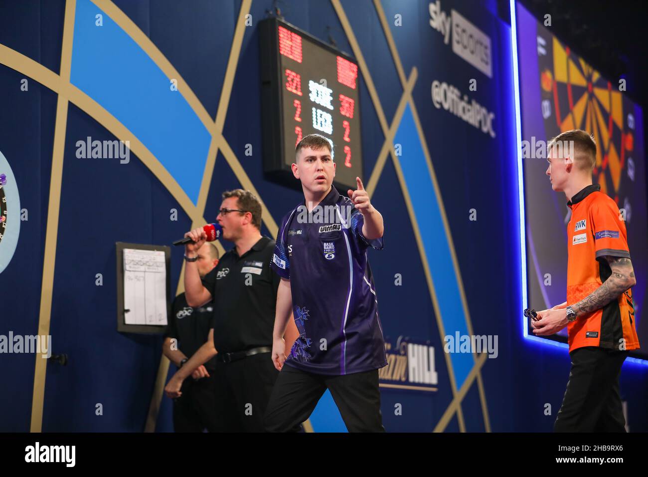 17th December 2021; Alexandra Palace, London, England: The William Hill World Darts Tournament ...