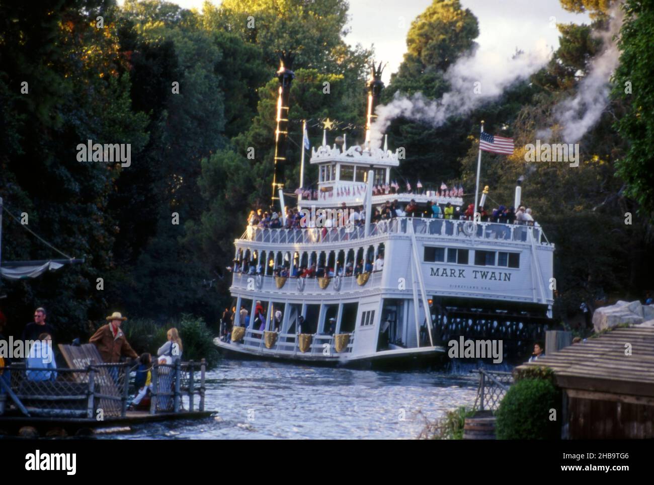 Mark Twain riverboat at Disneyland in Orange County, CA Stock Photo - Alamy
