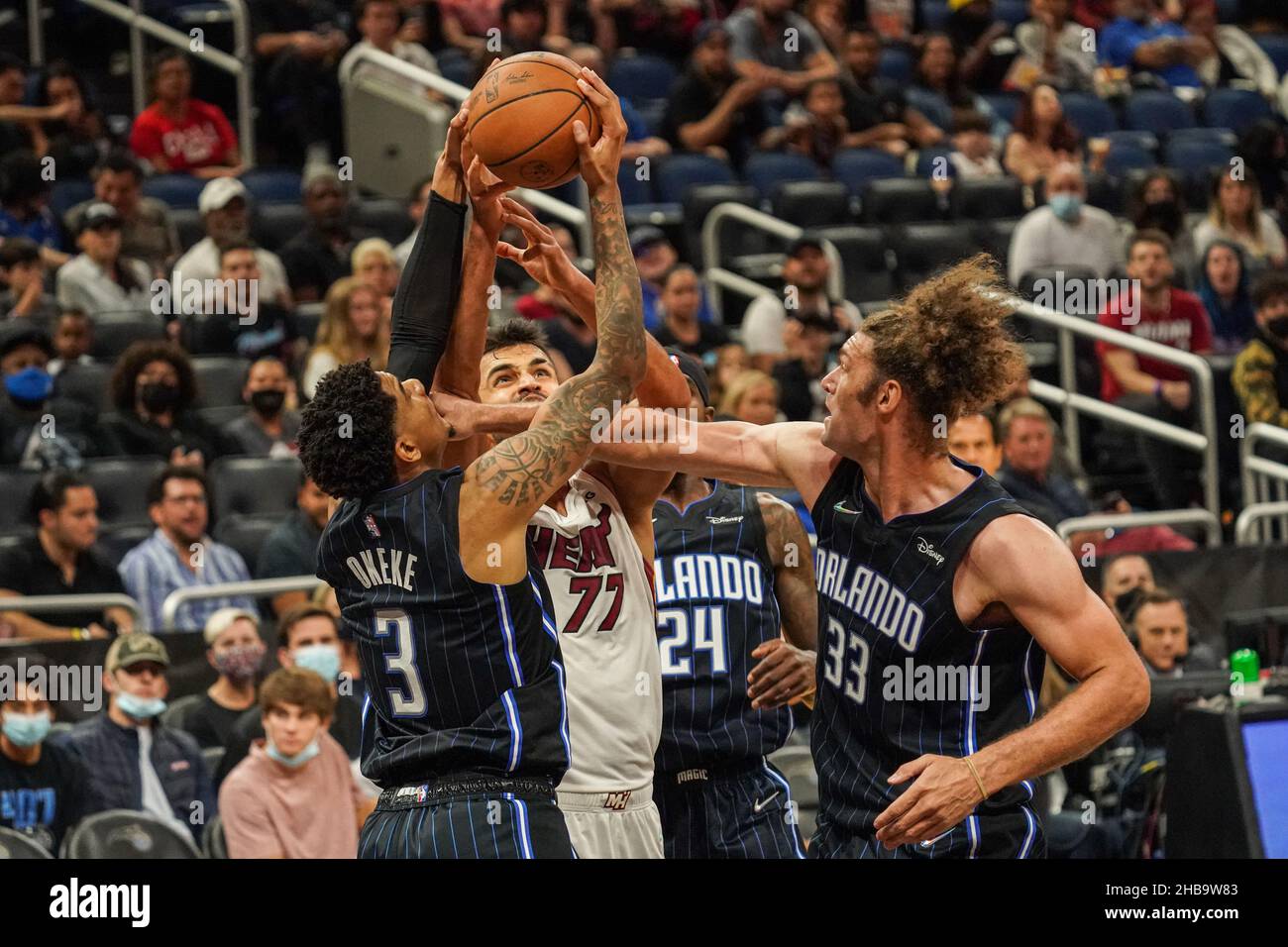 Orlando, Florida, USA, December 17, 2021, Miami Heat player Omer ...