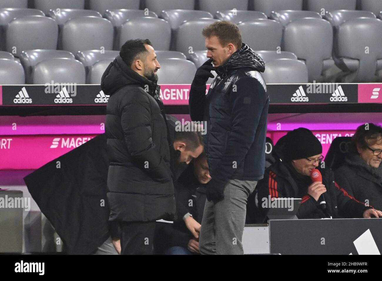from right: coach Julian NAGELSMANN (FC Bayern Munich), Hasan ...