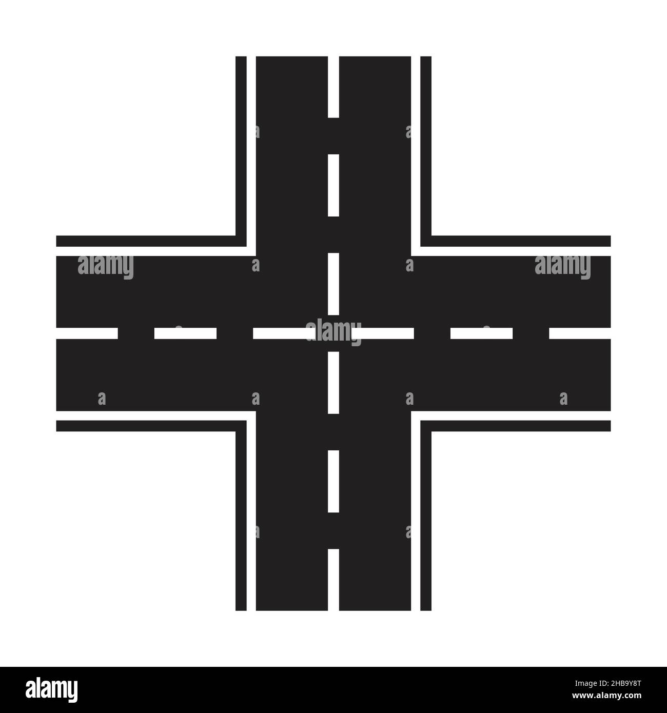 crossroads icon vector for graphic design, logo, website, social media ...
