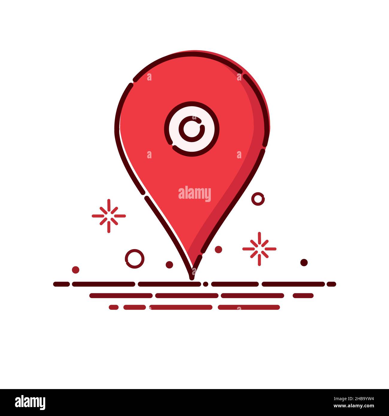 Checkpoint gps map location Cut Out Stock Images & Pictures - Alamy