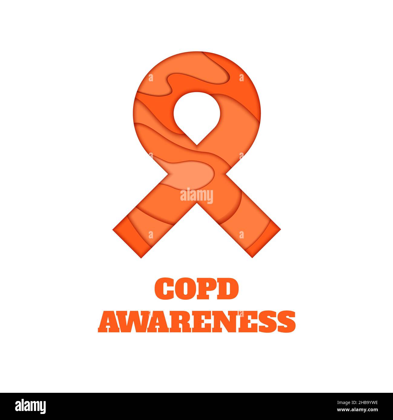 Chronic obstructive pulmonary disease (COPD) awareness, illustration ...