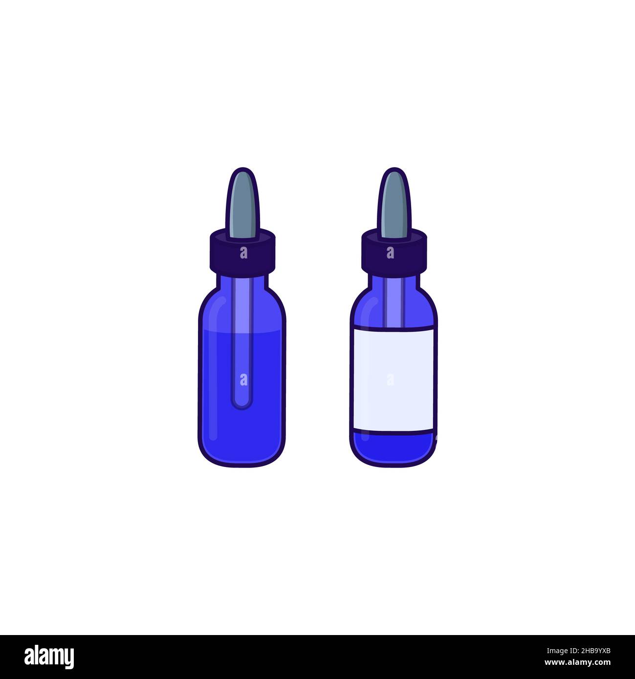 Pipette dropper bottles, illustration Stock Photo - Alamy