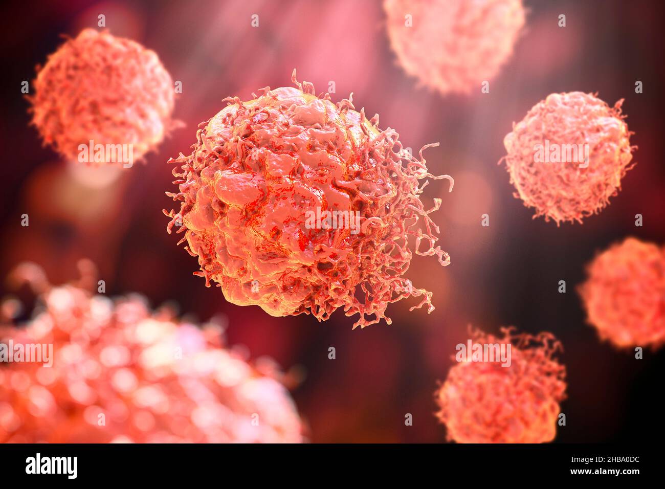 Cancer cells, illustration Stock Photo - Alamy