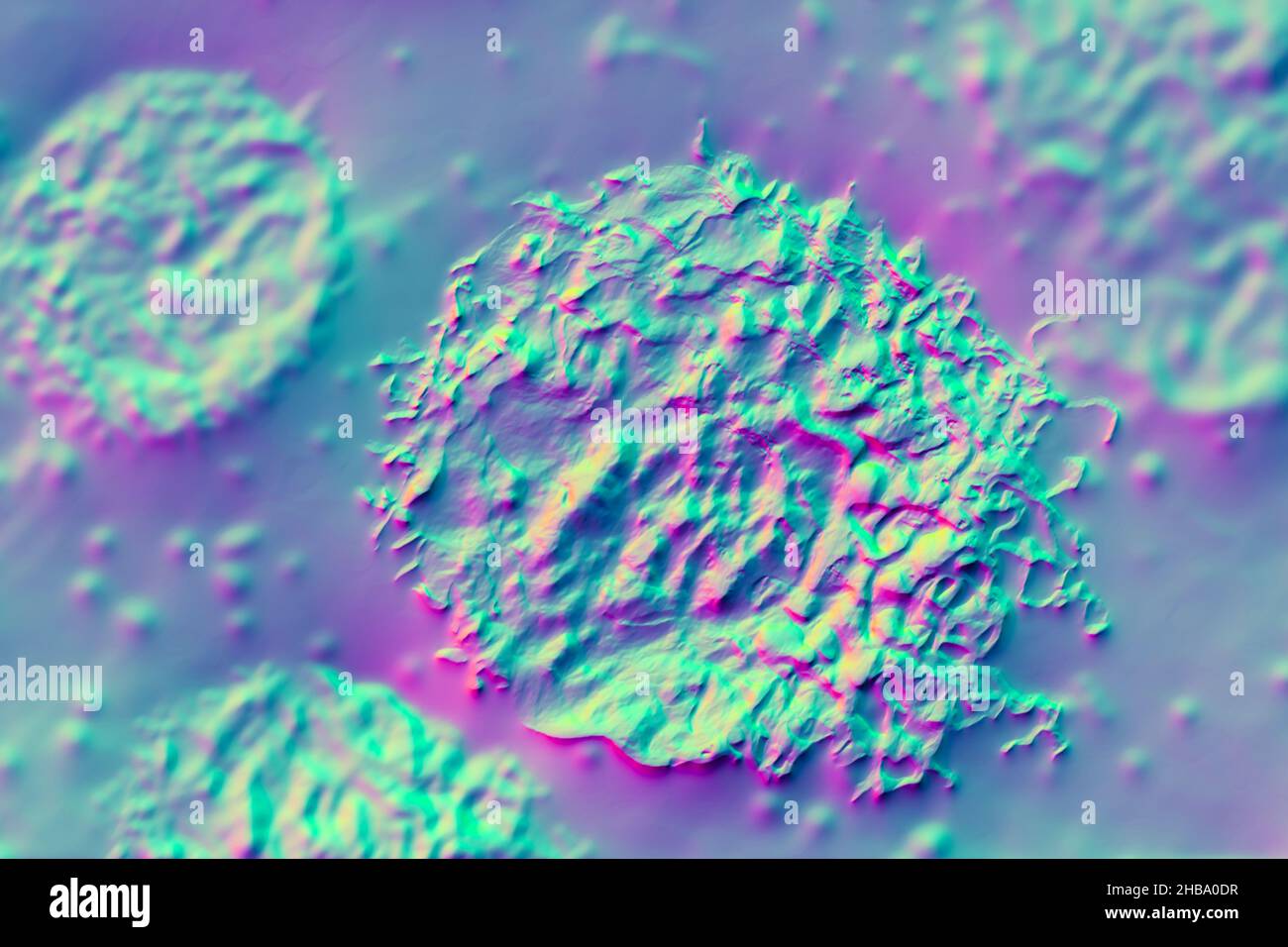 Cancer cells, illustration Stock Photo - Alamy