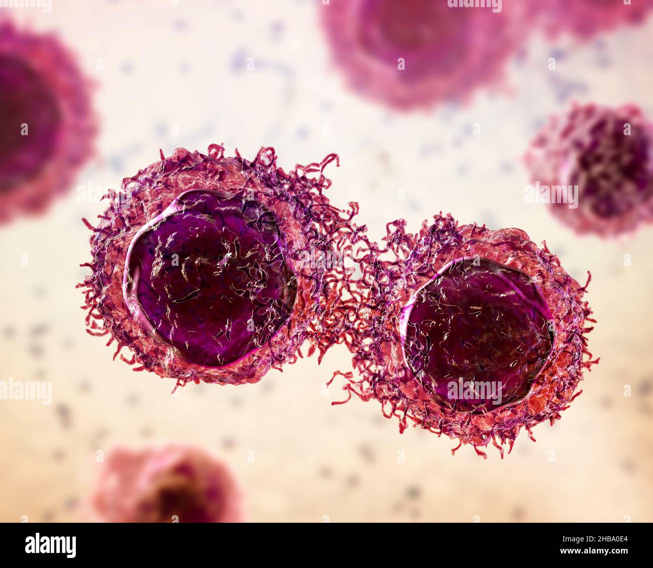 Cancer cells, illustration Stock Photo - Alamy