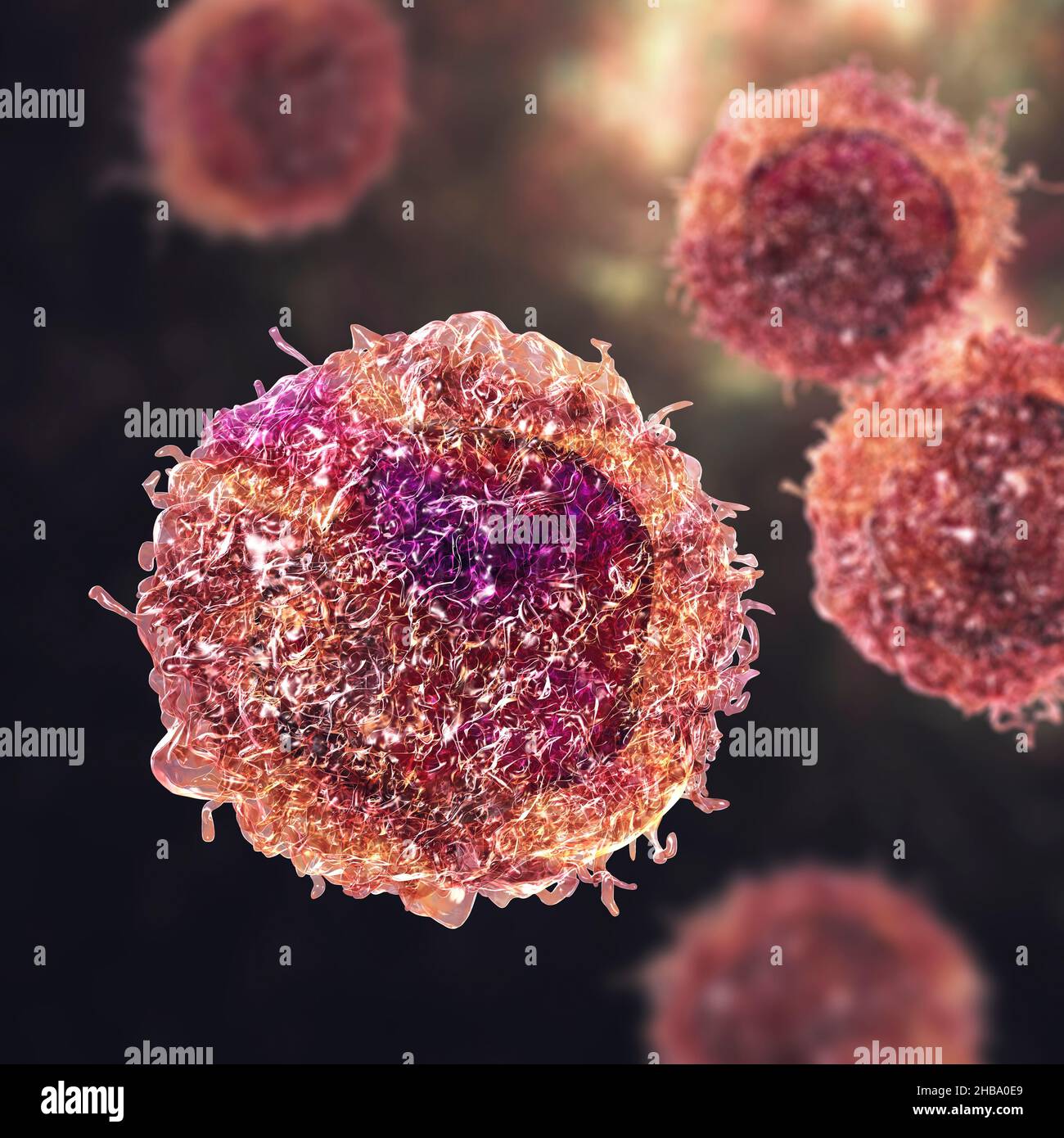 Cancer cells, illustration Stock Photo - Alamy