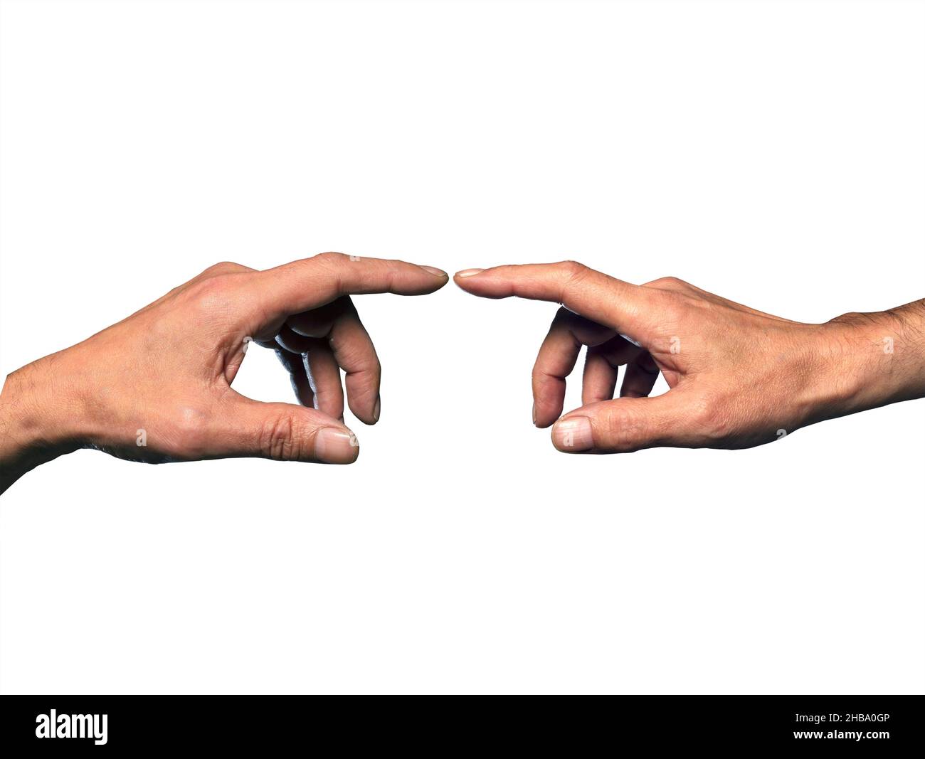 Hands reaching to touch Stock Photo - Alamy
