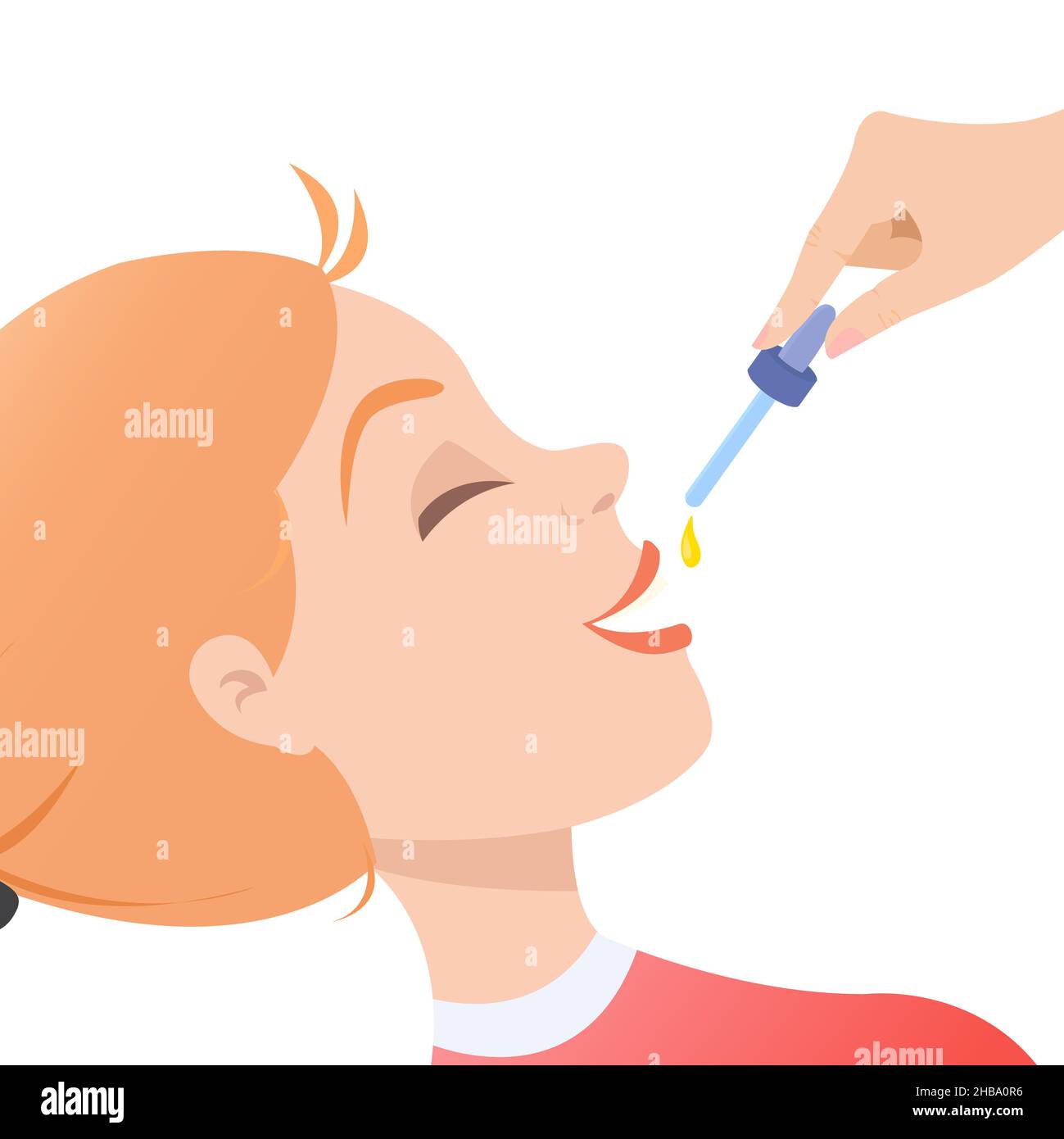 Drops treatment, conceptual illustration Stock Photo - Alamy