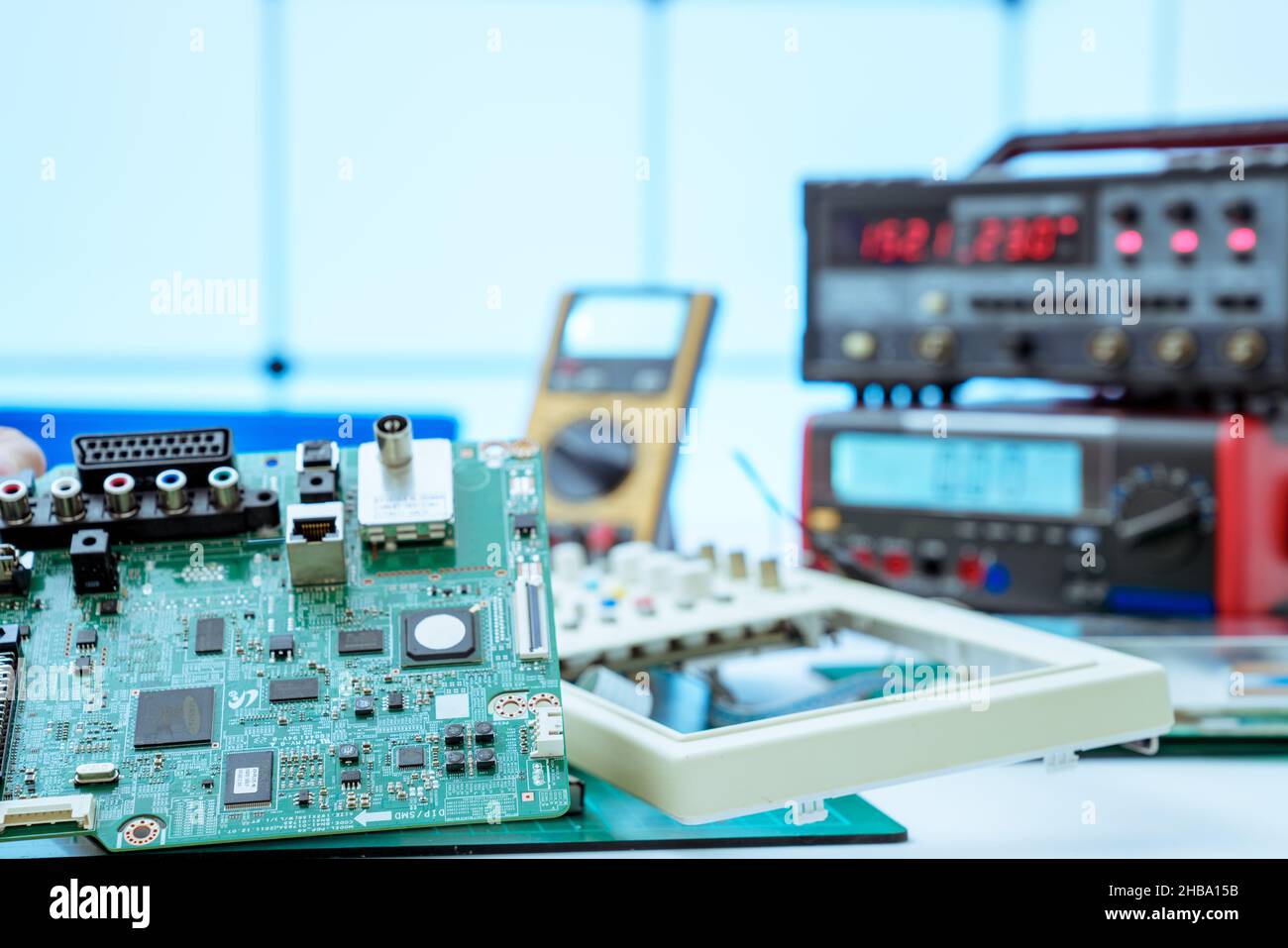 Repairing of computer parts Stock Photo - Alamy