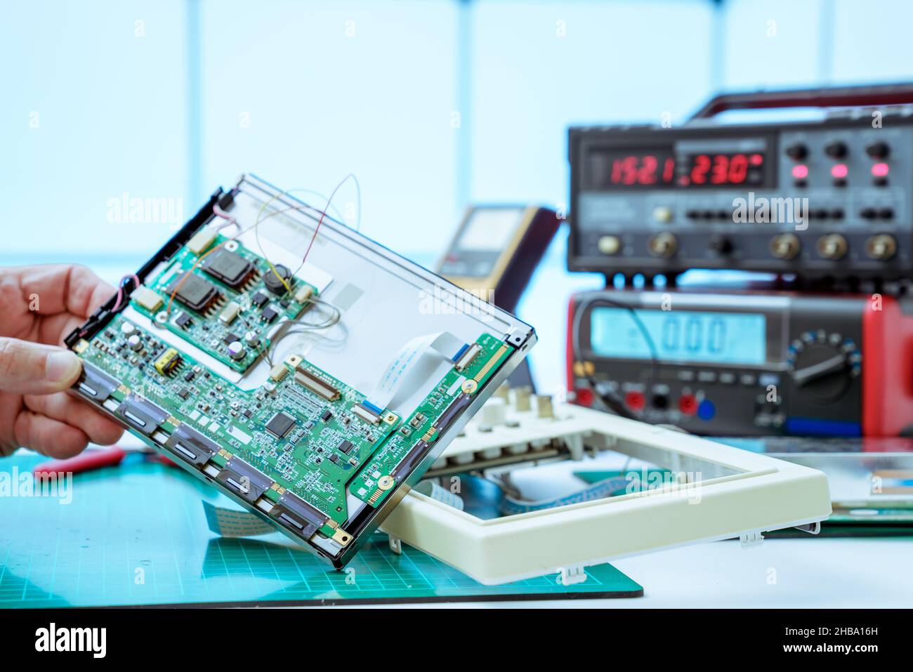 Repairing computer parts Stock Photo - Alamy