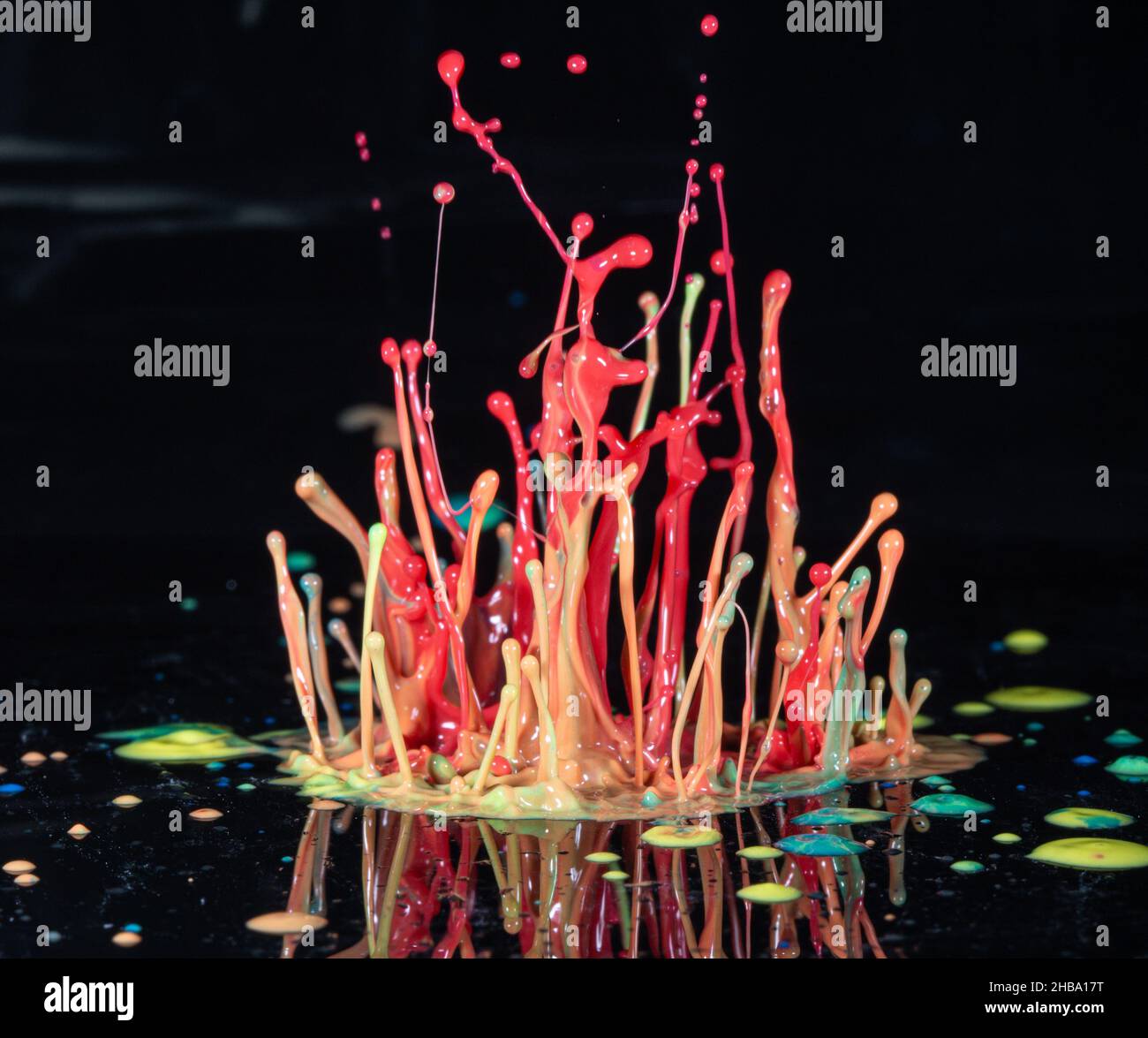 Rainbow paint exploding hi-res stock photography and images - Alamy