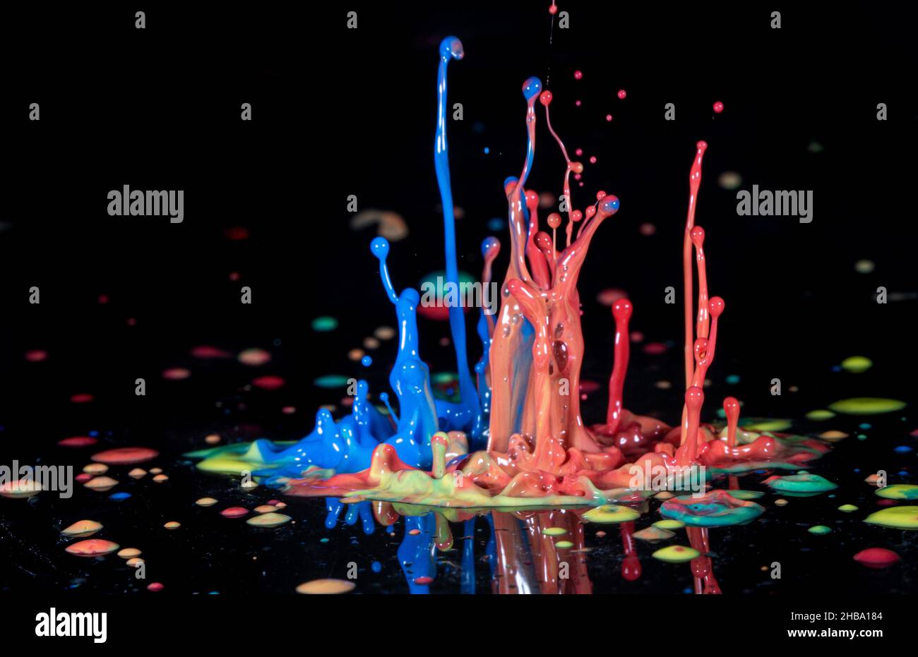 Rainbow paint exploding hi-res stock photography and images - Alamy
