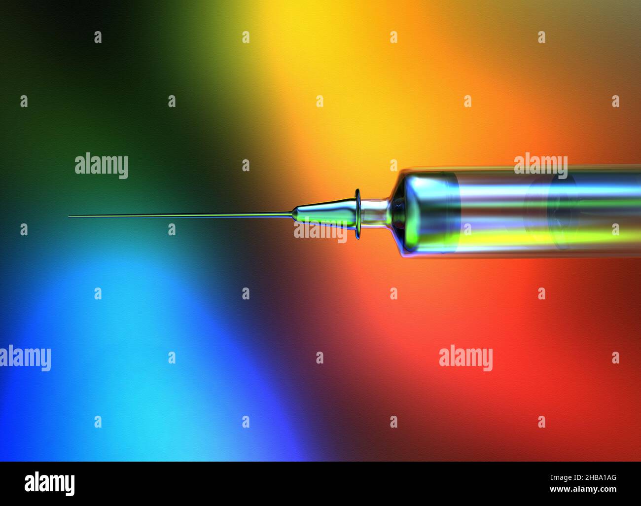 Illustration of a syringe Stock Photo - Alamy
