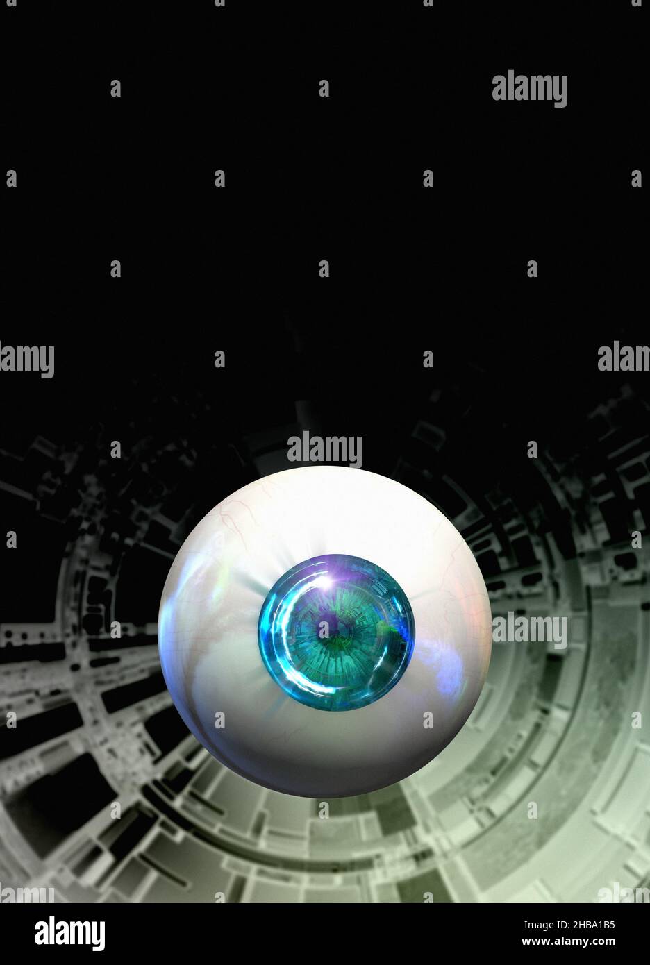 Bionic eye, conceptual illustration Stock Photo - Alamy