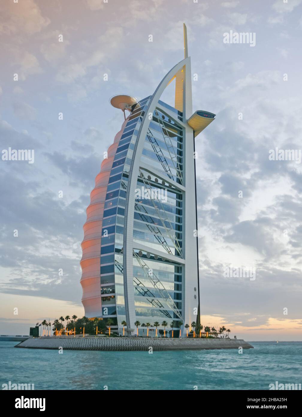 The iconic Burj al Arab, one of the world's most luxurious and ...