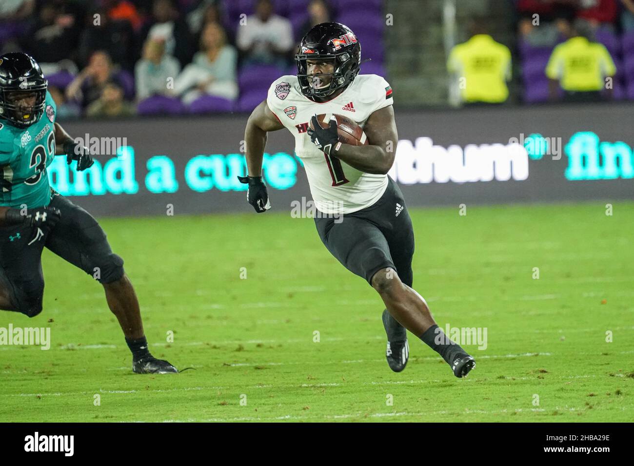Orlando, Florida, USA, December 15, 2021, NIU Huskies player Antario ...