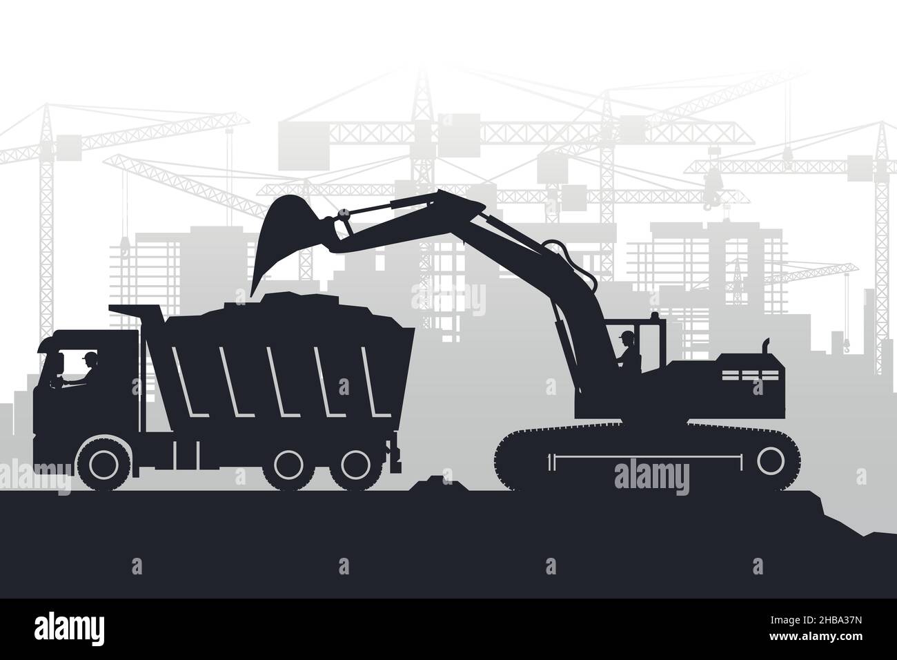 Construction Truck Silhouette