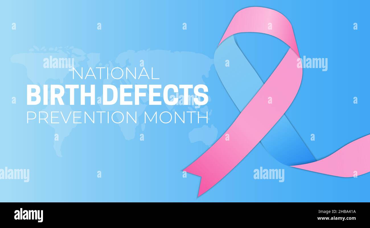 Blue National Birth Defects Prevention Month Background Illustration ...