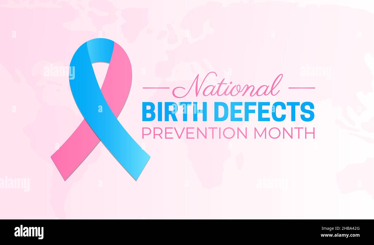 National Birth Defects Prevention Month Background Illustration Stock ...