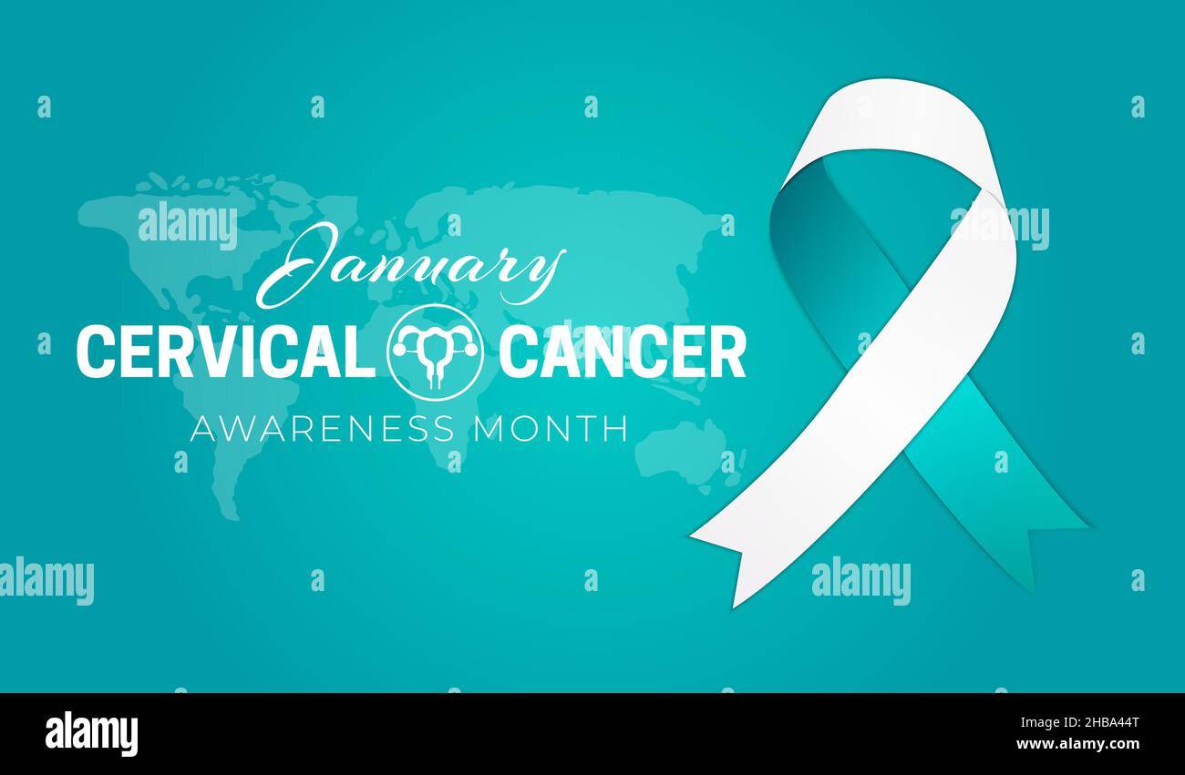 Cervical Cancer Awareness Month Background Illustration Stock Vector ...