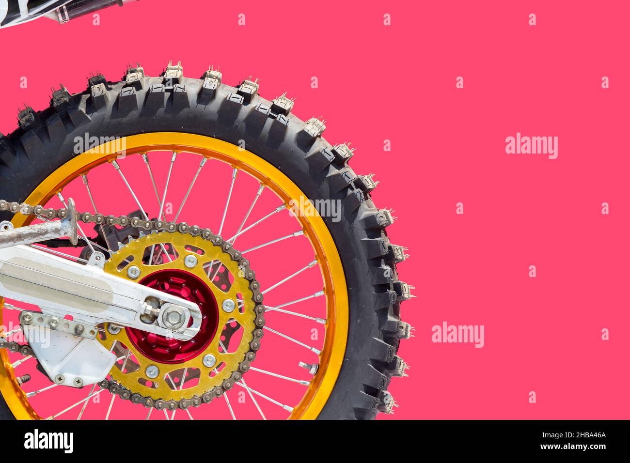 rear motocross wheel Stock Photo - Alamy