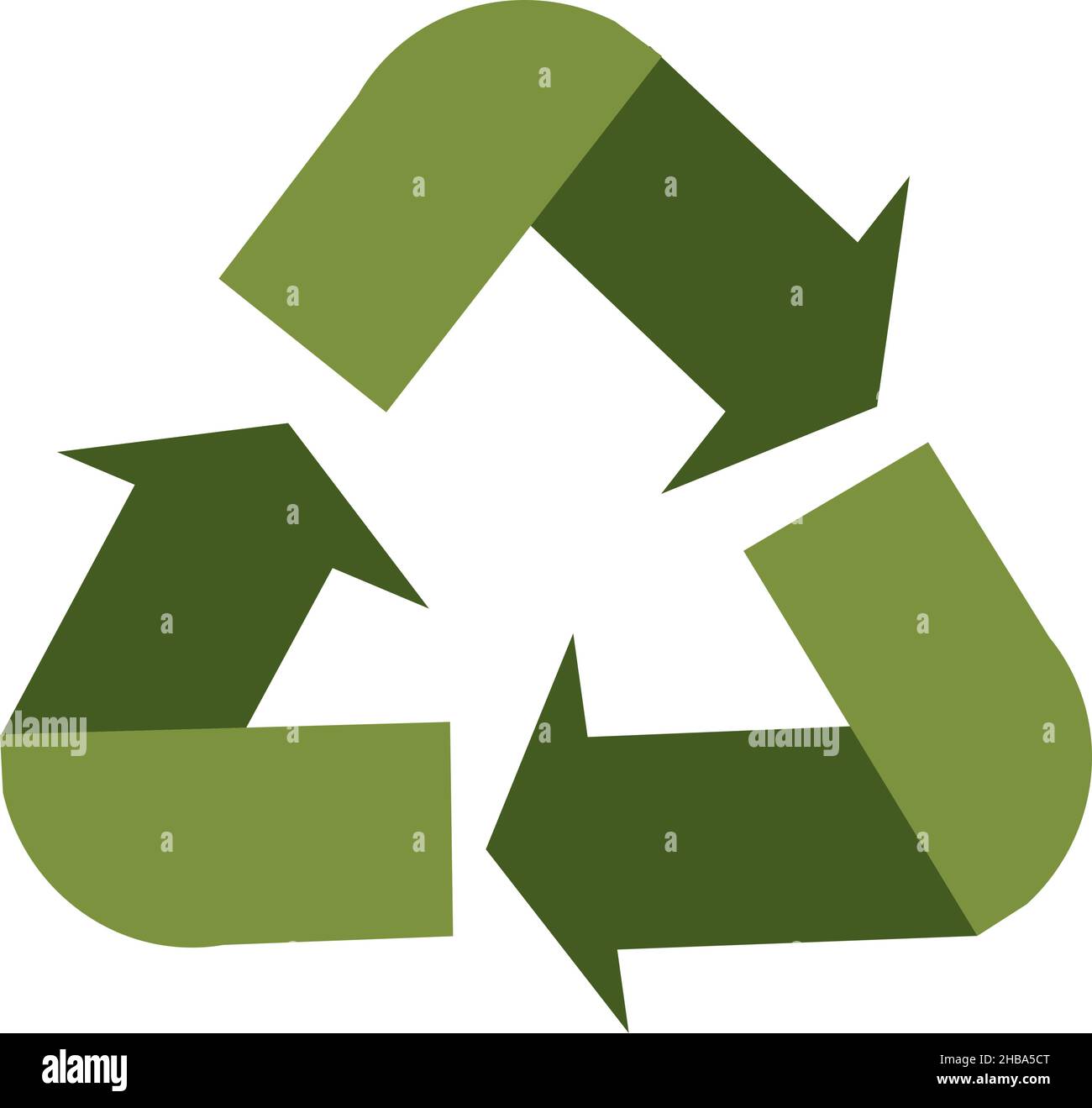 green recycle arrows Stock Vector Image & Art - Alamy