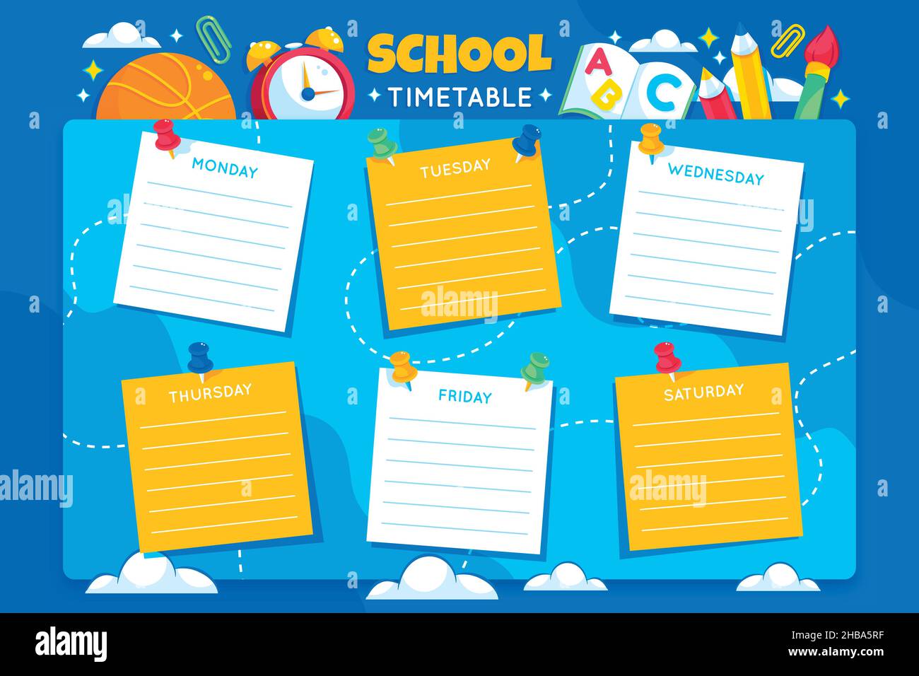 Detailed academic timetable hi-res stock photography and images - Alamy