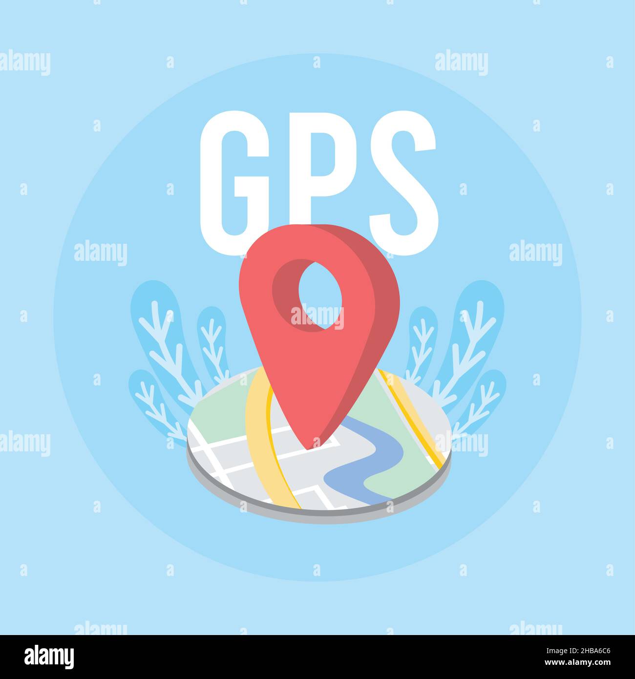 gps pin in map Stock Vector Image & Art - Alamy