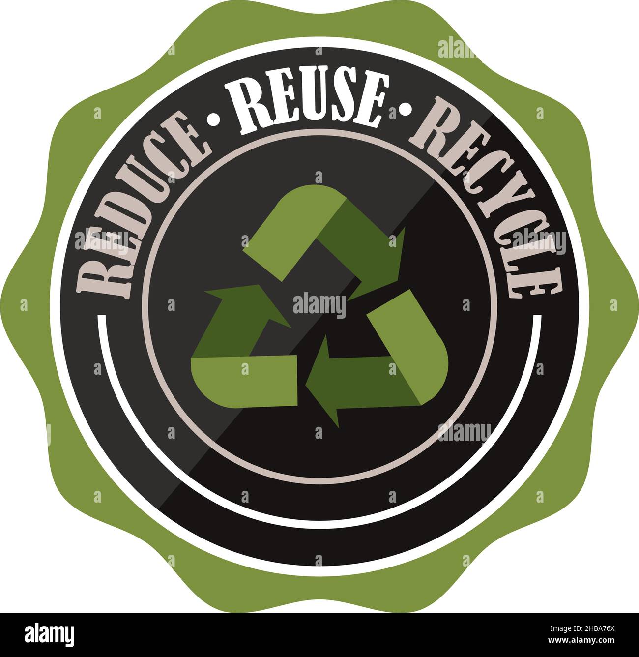 recycle arrows emblem Stock Vector Image & Art - Alamy